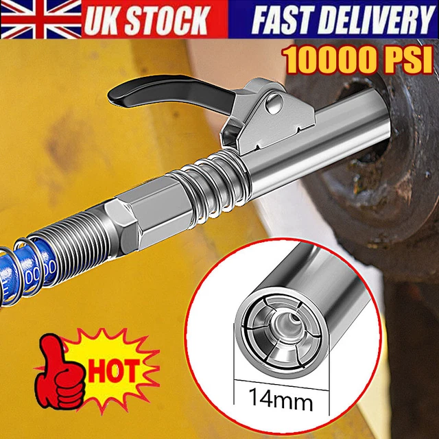 GREASE GUN COUPLER Mini Manual Grease Pump Head 10000PSI Lubrication ...