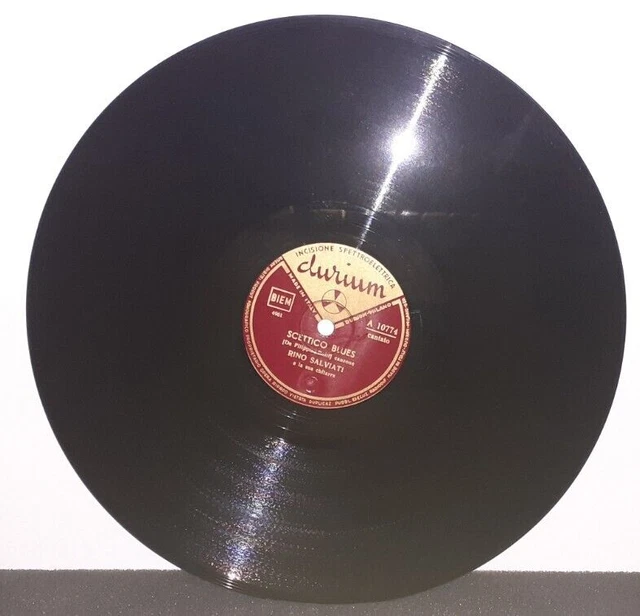 SHELLAC 78 GIRI 10" Durium Rino Salviati e la sua chitarra Scettico ...