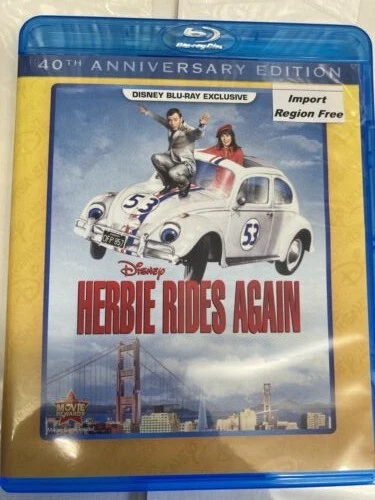 HERBIE RIDES AGAIN Blu-ray Disney Movie Club Exclusive Region A,B,C oop ...