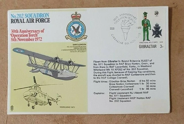1972 RAF NO 202 Squadron 30th Anniversary Operation Torch First Day ...