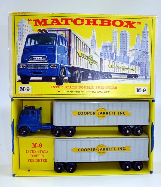 MATCHBOX MAJOR PACK M9 Interstate Double Freighter rare Farbe grau top ...