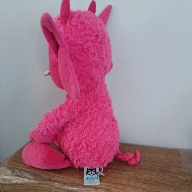 JELLYCAT PANDORA PIXIE Elf Gremlin Monster - Coral Red Pink £25.00 ...