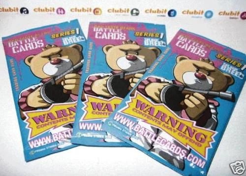 BAD TASTE BEARS Trading Cartes Btb 3 X Booster Packs De Bataille Rare ...