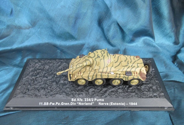 WW2 PUMA TANK Model 11.SS.FW.PZ Gren Div Norland Narva Estonia 1944 £15 ...