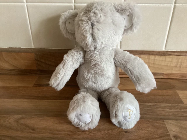 GEORGE ASDA BILLIE Faiers Grey Teddy Bear Soft Toy Comforter Star Ears ...