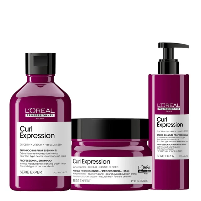 L'ORÉAL PROFESSIONNEL CURL Expression Shampoo300ml Masque250ml Active ...