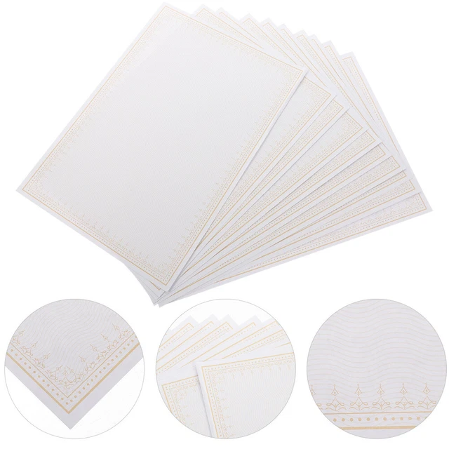 10 SHEETS WATERMARK Paper Graduate Certificate Baby Student £12.45 ...