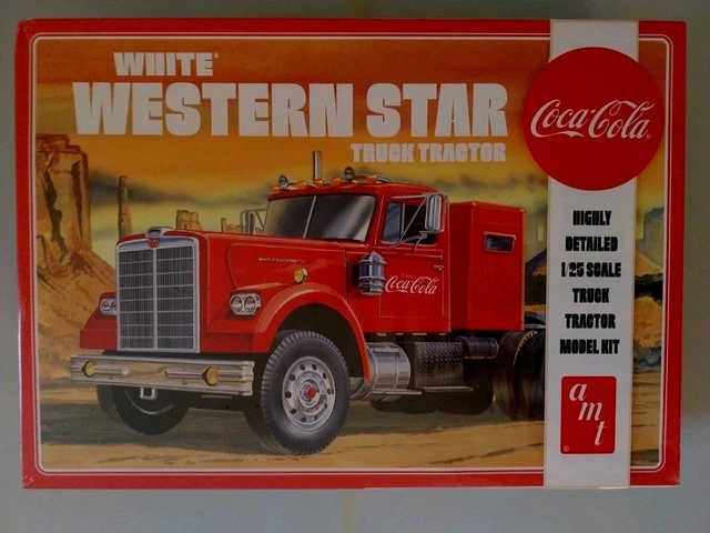 AMT WHITE WESTERN Star Semi Tractor Truck Model Kit £34.00 - PicClick UK
