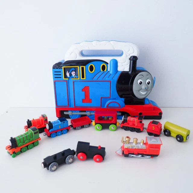 THOMAS THE TANK Engine ERTL Carry Case 1994 and some trains £14.95 ...