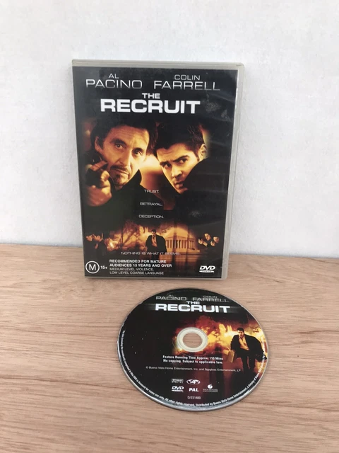 THE RECRUIT DVD Video Al Pacino, Colin Farrell, Roger Donaldson ...