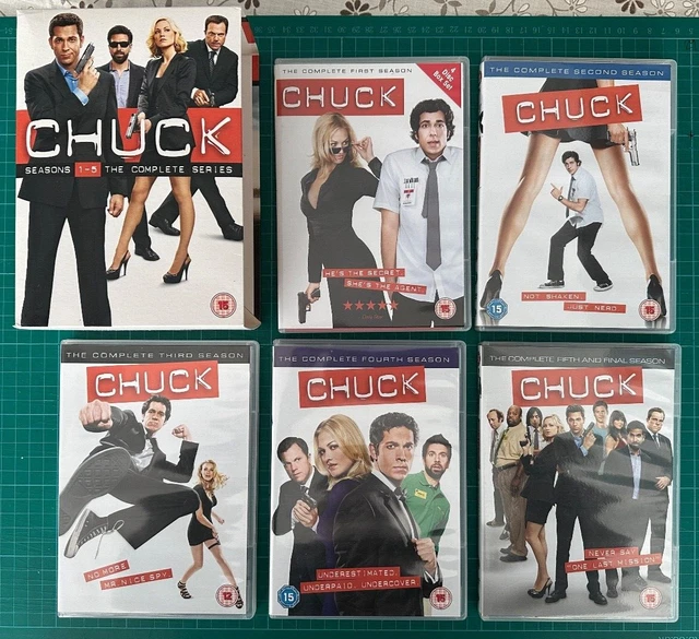 CHUCK COMPLETE TV series 1-5 DVD Box set UK EUR 22,90 - PicClick IT