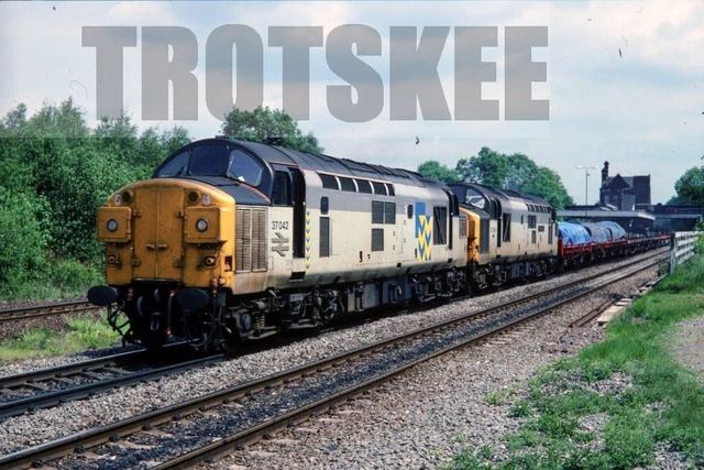 35MM SLIDE BR British Railways Diesel Loco Class 37 37042 Water Orton ...