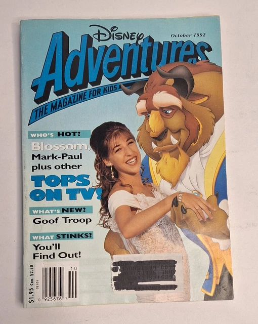 DISNEY ADVENTURES MAGAZINE October 1992 Blossom Mark Paul Goof Troop £3 ...