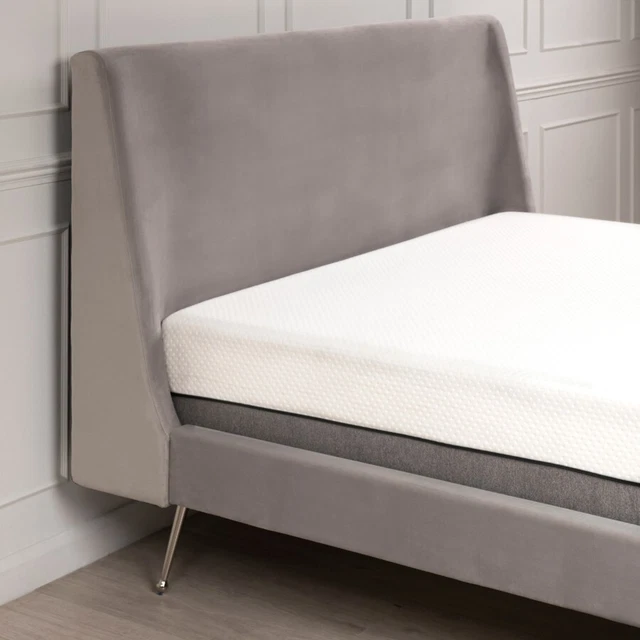 MASON SILVER BED - Shiny Silver Legs - King size £50.00 - PicClick UK