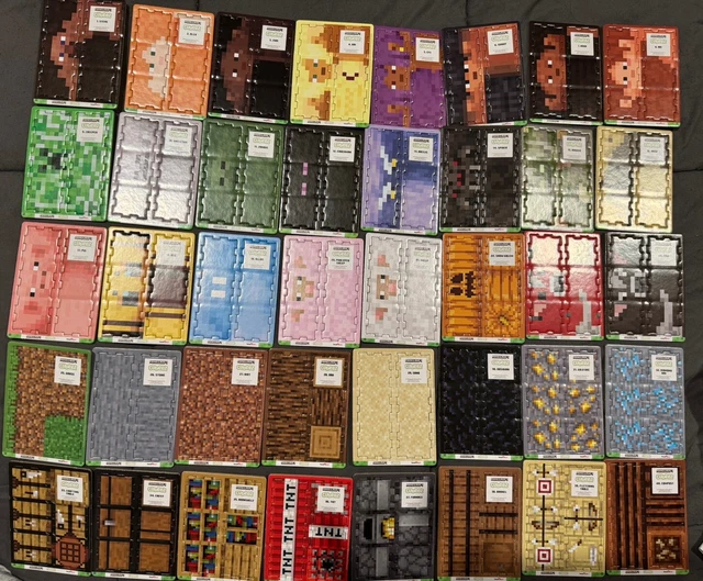 WOOLWORTHS MINECRAFT CUBEEZ Full Set CARDS ONLY NO CASE $40.00 ...