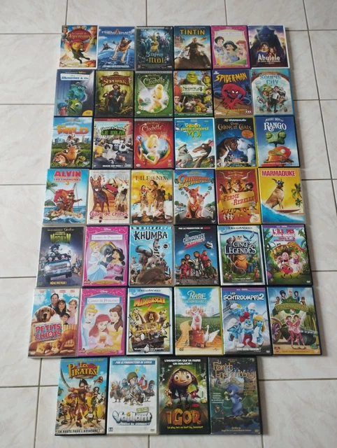 LOT 40 DVD Dessin Animé/Films Animation DreamWorks/Disney/Pixar/Tintin ...