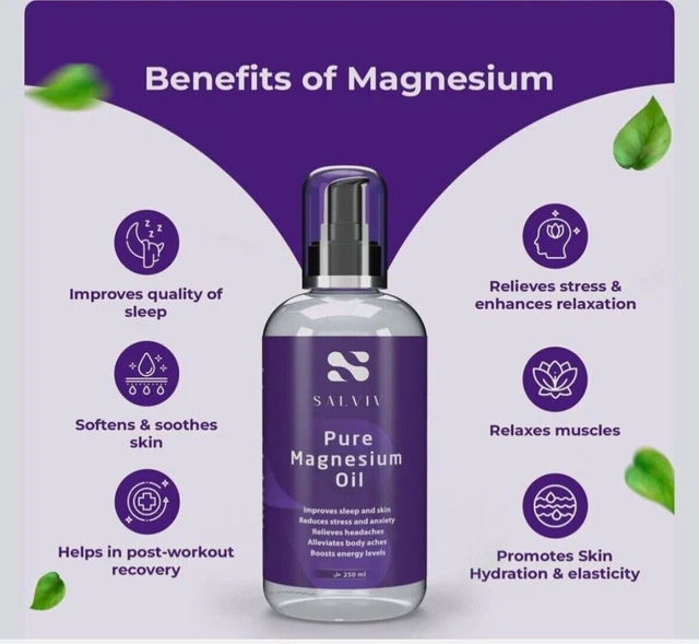 SALVIV DEAD SEA Magnesium Oil 250ml Trending £61.74 - PicClick UK