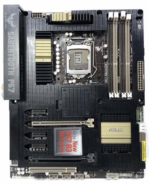 ASUS SABERTOOTH P67 LGA 1155 Intel P67 SATA 6Gb/s USB 3.0 ATX Intel ...