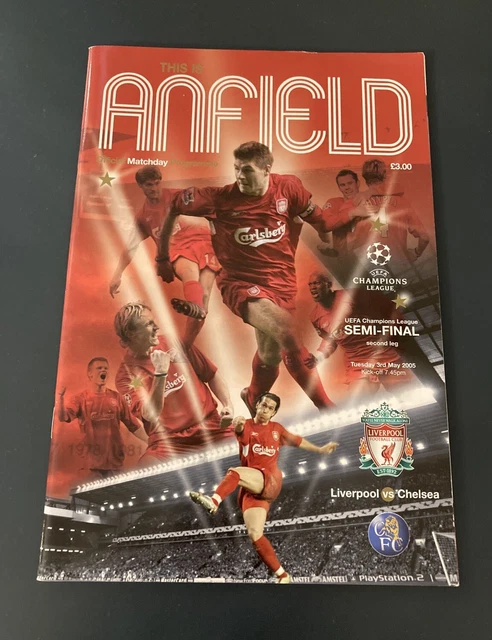 LIVERPOOL V CHELSEA Programme UEFA Champions League Semi Final 2nd Leg ...