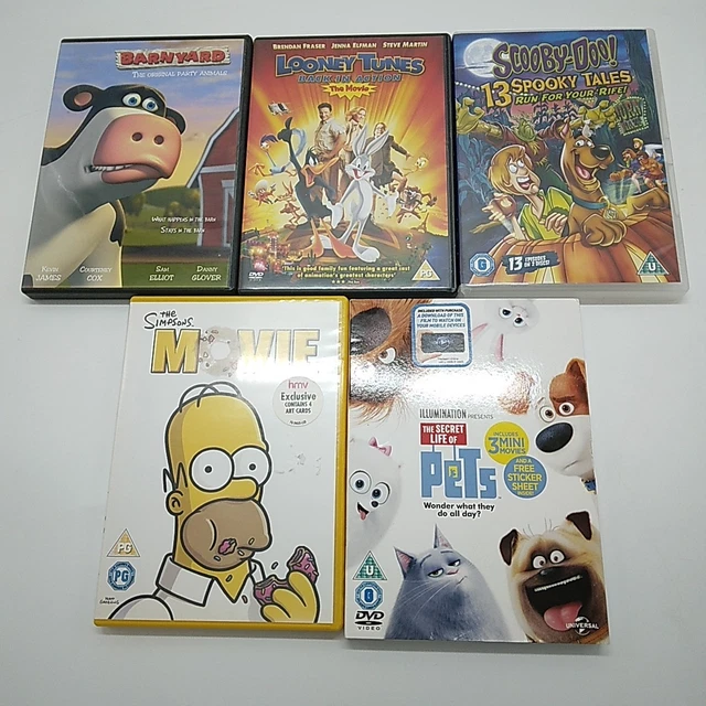 X20 DVD BUNDLE Children's Animation, Robots/RIO/Topcat/Barnyard/Minions ...
