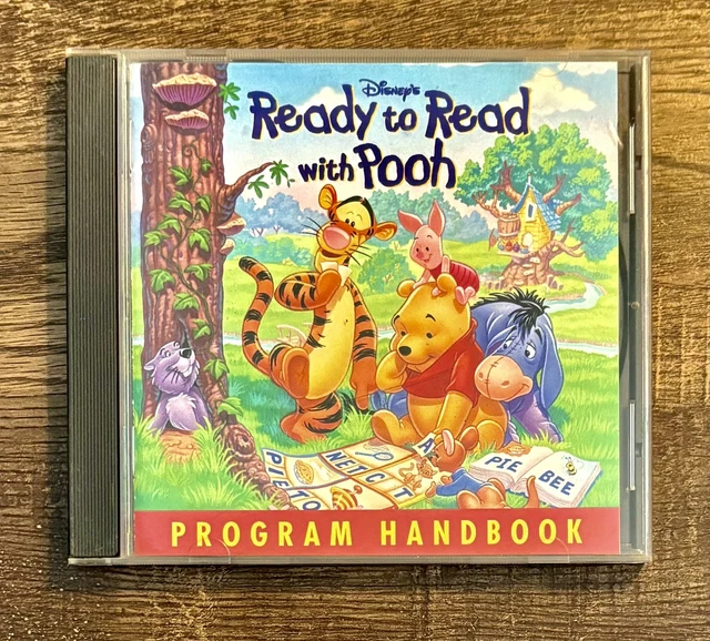 DISNEY READY TO Read with Pooh PC CD Rom Windows Computer Children Kids ...