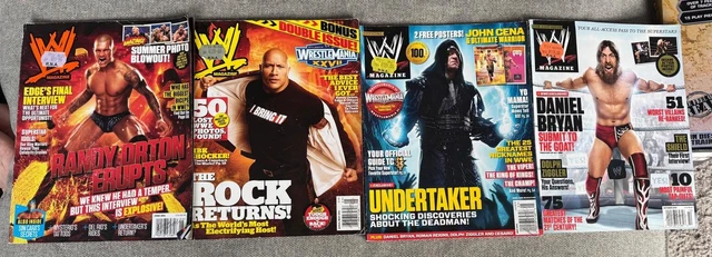 WWE MAGAZINES BUNDLE Collection 2011 2013 2014 Wrestling 4 issues £8.00 ...