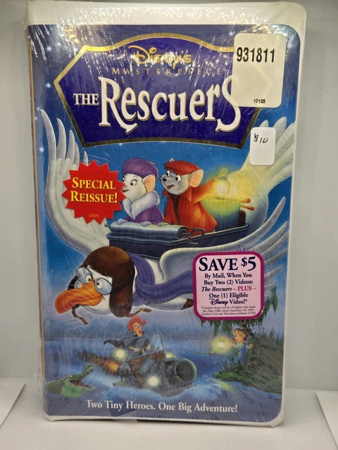 WALT DISNEY'S MASTERPIECE The RESCUERS, 14793, VHS, Sealed, Special ...
