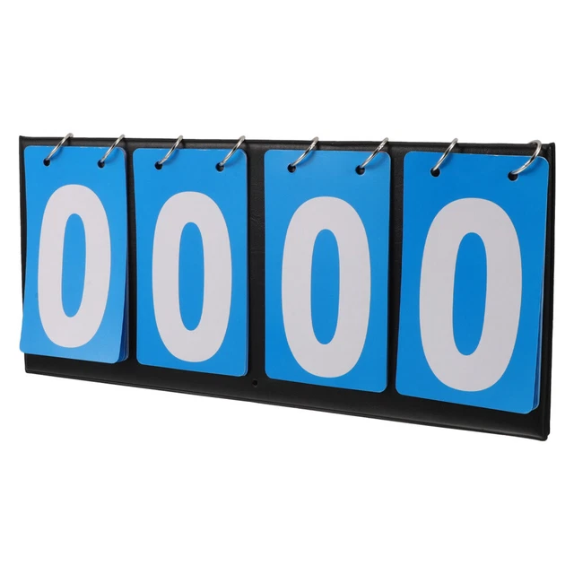 BASKETBALL SCORE CARD Tabletop Flip Scoreboard Volleyball Flipper £11. ...