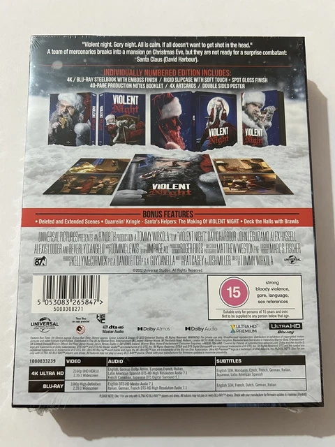 VIOLENT NIGHT LIMITED Collector’s Edition 4K + Blu-Ray Steelbook New And Sealed* EUR 64,64 ...