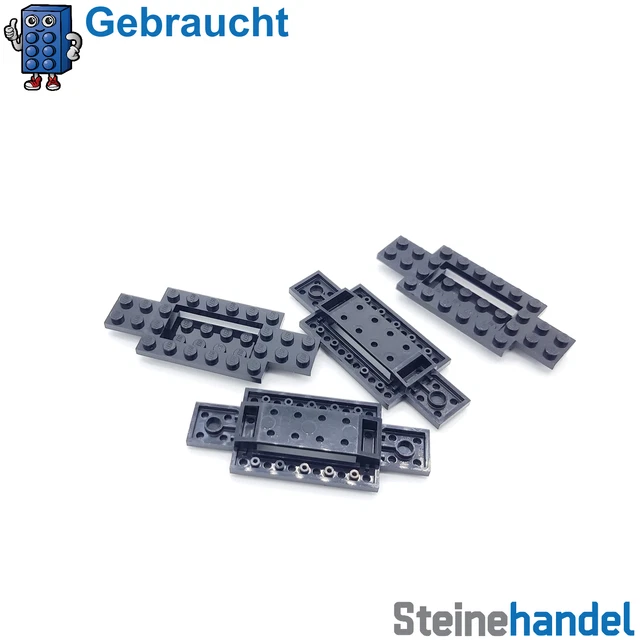 LEGO® 4X10X2/3-4X2 FAHRGESTELL Fahrzeug Unterbau Chassis 4 Stück ...
