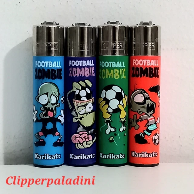 ACCENDINI CLIPPER, LIGHTERS, Mecheros, Feuerzeuge, Karikato, Zombie ...