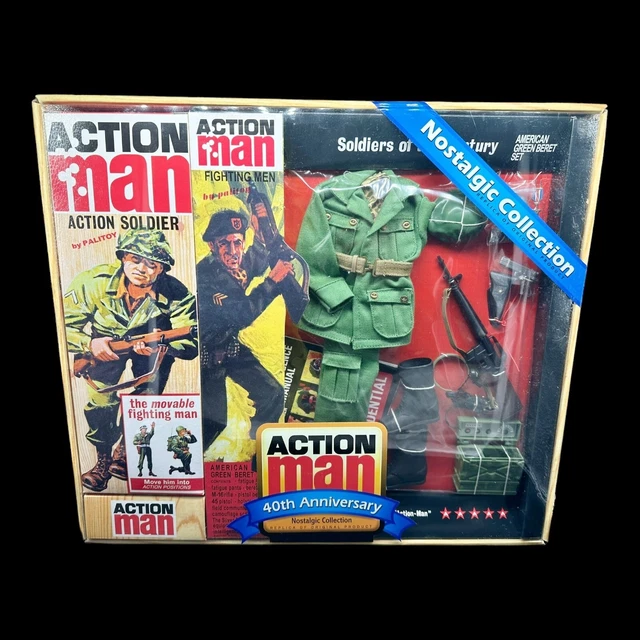 HASBRO 40TH ANNIVERSARY NOSTALGIC COLLECTION ACTION MAN AMERICAN GREEN ...