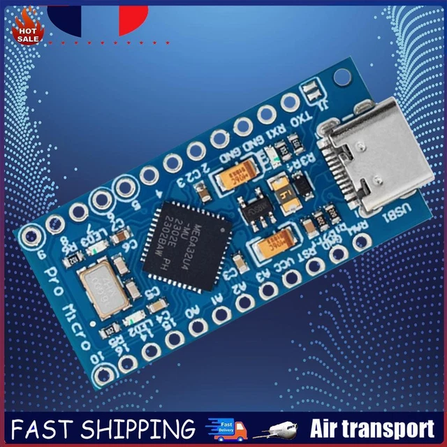 PRO MICRO MODULE Voltage Regulator ATmega32U4 5V/16MHz Module ...
