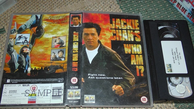 WHO AM I ? Jackie Chan VHS Video Big Box Timecode Sample Dealer Tape ...