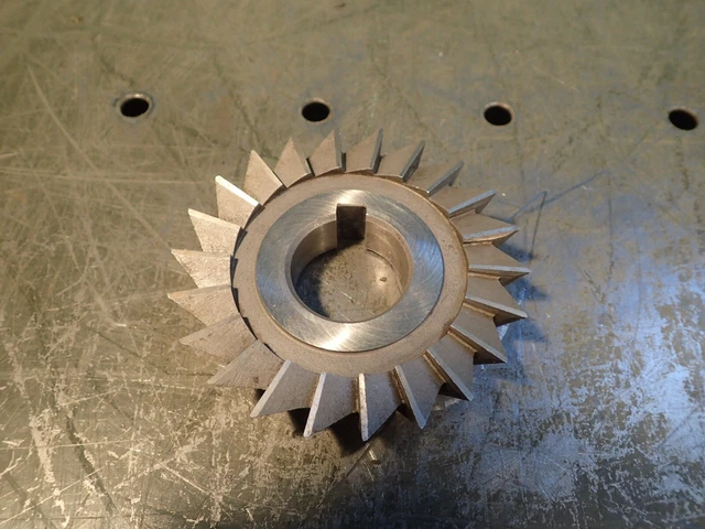 60 DEGREE HORIZONTAL Mill Milling Cutter: 3" OD, 5/8" Thick 1" Arbor ...