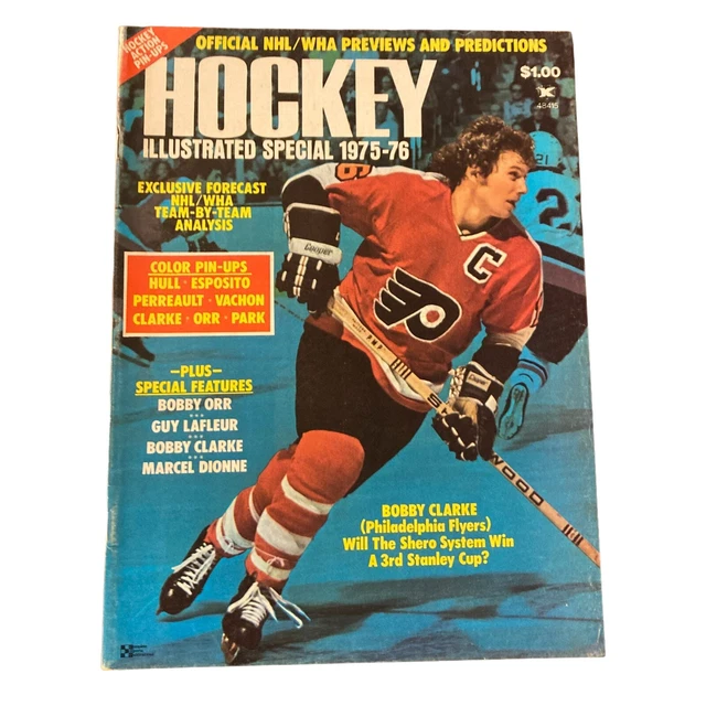 1976 JANUARY HOCKEY Illustrated Special 1975-76 Magazine -Clarke Cover ...
