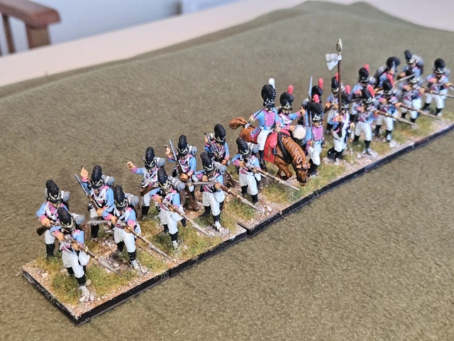 28MM NAPOLEONIC BAVARIAN Infantry Regiment painted and based unit 1 £50 ...