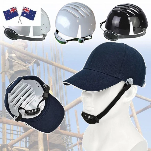 PE SAFETY HELMET Lining Lightweight Baseball Cap Mandibular Band Work ...