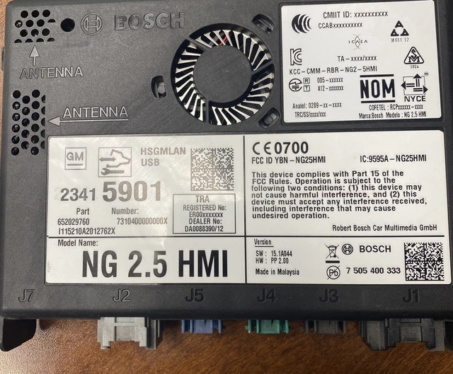 CHEVY BUICK HUMAN Machine Interface Control Module Hmi 2.5 Gm Oem ...