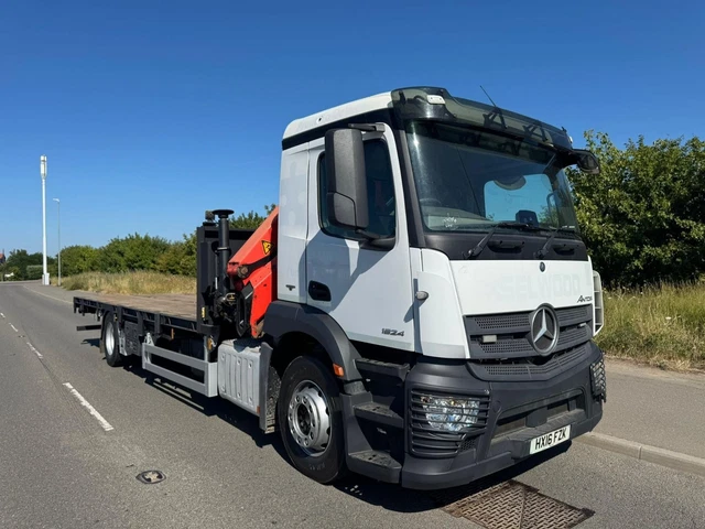 2016 MERCEDES-BENZ ANTOS 1824 Flatbed Crane £0.01 - PicClick UK