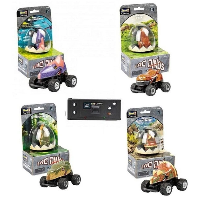 REVELL MINI RC Dino Car Remote Control Stegosaurus T-Rex etc Toy Figure ...