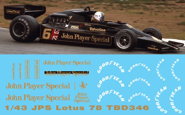 1/43 DECALS PER Lotus 78 John Player Special TBD346 EUR 6,00 - PicClick FR