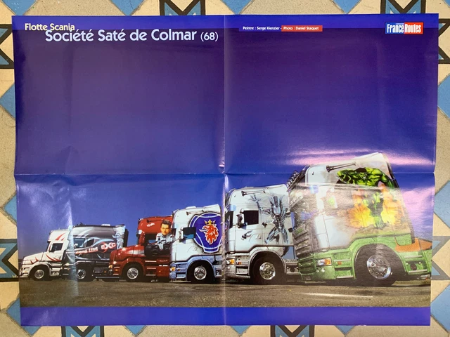 POSTER BERNARD TDA 180-35 (1962) Flotte Scania Société Saté - France ...