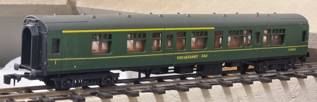 LIMA O GAUGE Green Livery Composite Train Coach Re-named Restaurant Car ...