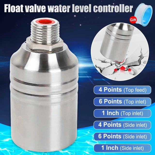WATER LEVEL FLOAT Valve Stainless Steel Automatic Water Level ...