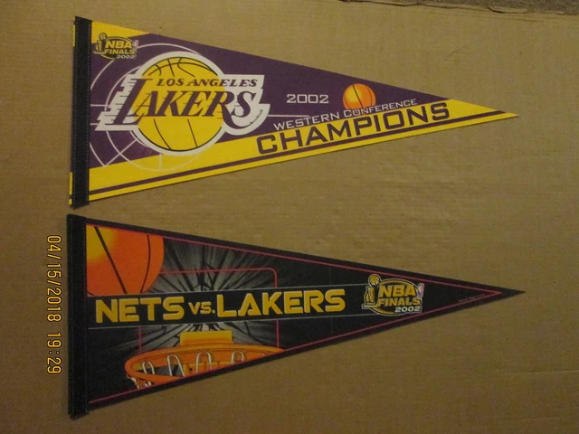 NBA LOS ANGELES Lakers 2002 Western Conf. Champions & 2002 NBA Finals ...