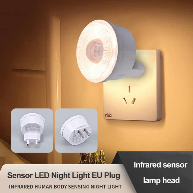 AUTOMATIC LED NIGHT Light Plug In Energy Saving Dusk To Dawn Sensor ...