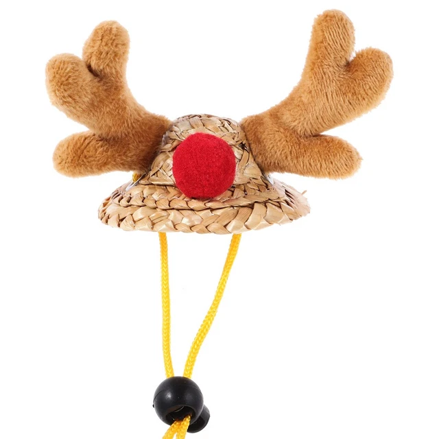 PET COSTUME ACCESSORIES Deer Costumes Headpiece Hamster Headwear Animal ...