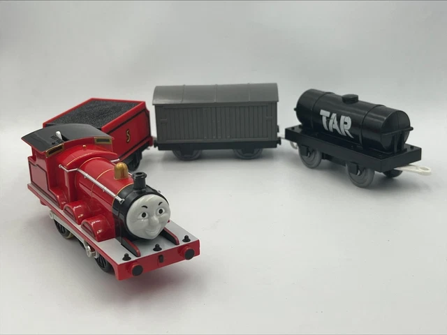 TOMY TRACKMASTER PLARAIL James the Red Engine *complete set* £42.81 ...