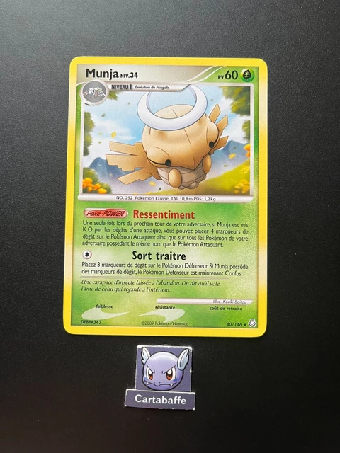 CARTE POKÉMON MUNJA 40/146 Rare DP Eveil des Légendes NM PROCHE NEUF ...